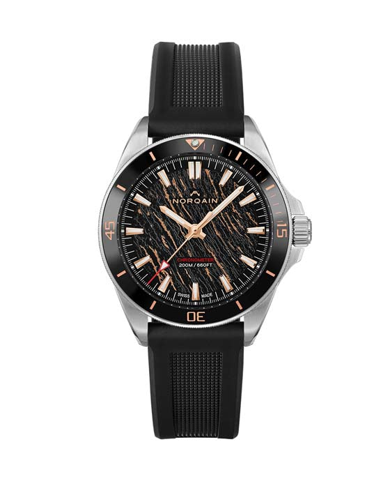 NORQAIN 40mm Adventure NEVEREST Glacier Automatic Watch with Black Gla ...